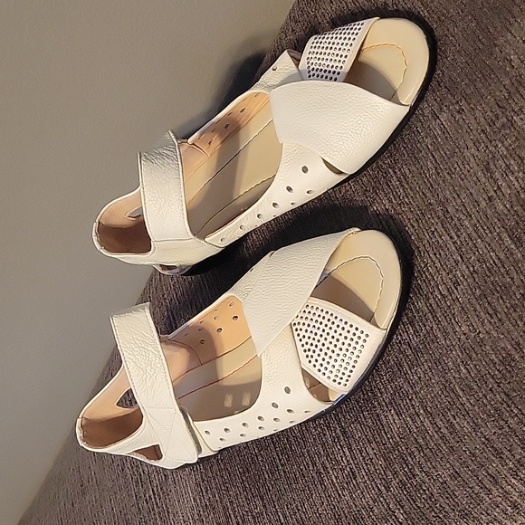Source Unknown | Shoes | Studded Sandel Off White | Poshmark